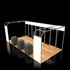 Messestand, Messestand, Stoff Light Box, M-Serie-System, Indoor-LED ...